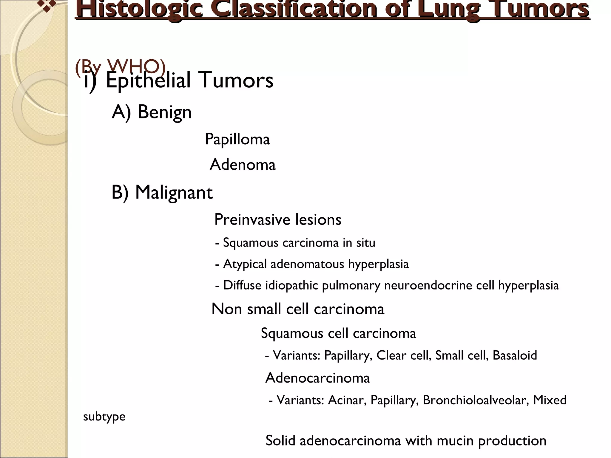 Primary pulmonary neoplasm | PPT
