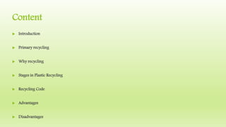 Primary recycling | PPTX