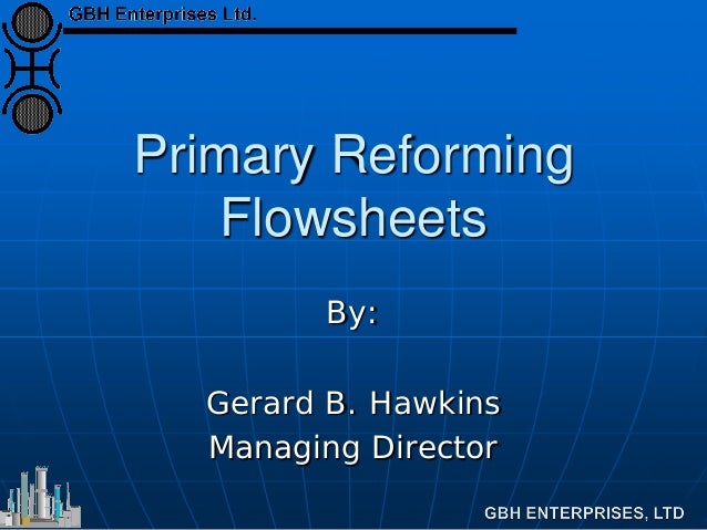 Primary Reforming Flowsheets