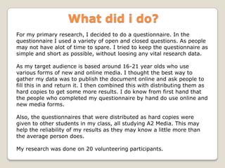 Primary Research | PPTX