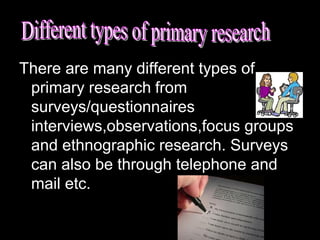 Primary research | PPT