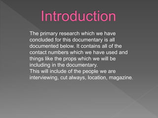 Primary research | PPTX