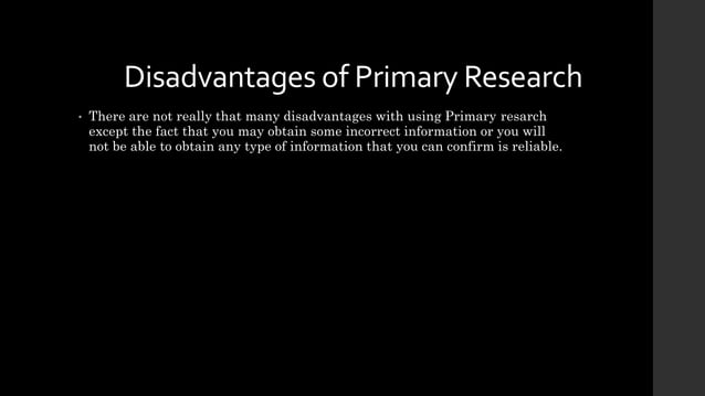 Primary research | PPTX