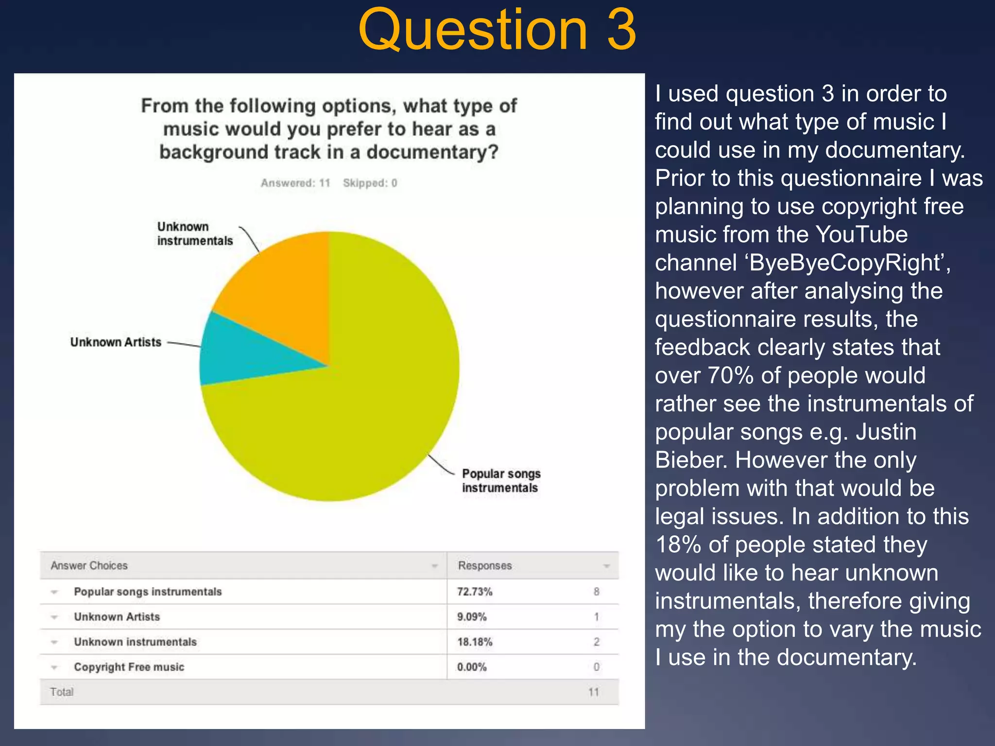 Questionnaire Analysis | PPTX