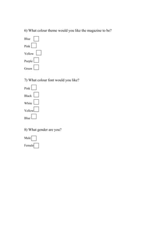 Primary research for magazine | PDF