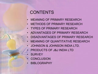 Primary research on baby care product by using quantitative research ...