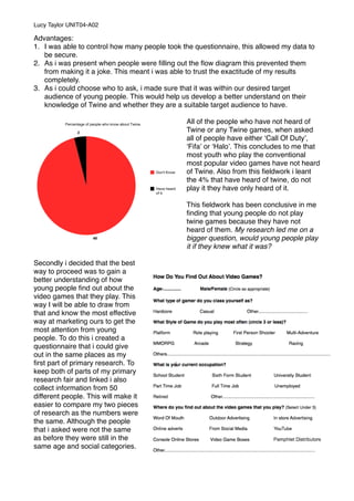 Primary research write up 2 | PDF