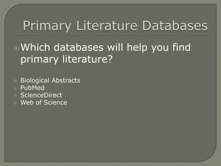 Primary Research | PPT