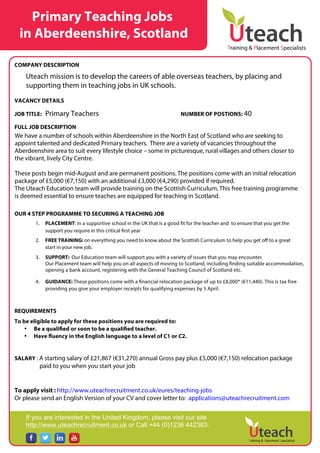 Primary Teacher Scotland | PDF