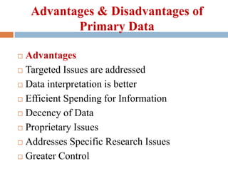 Data Collection-Primary & Secondary | PPT