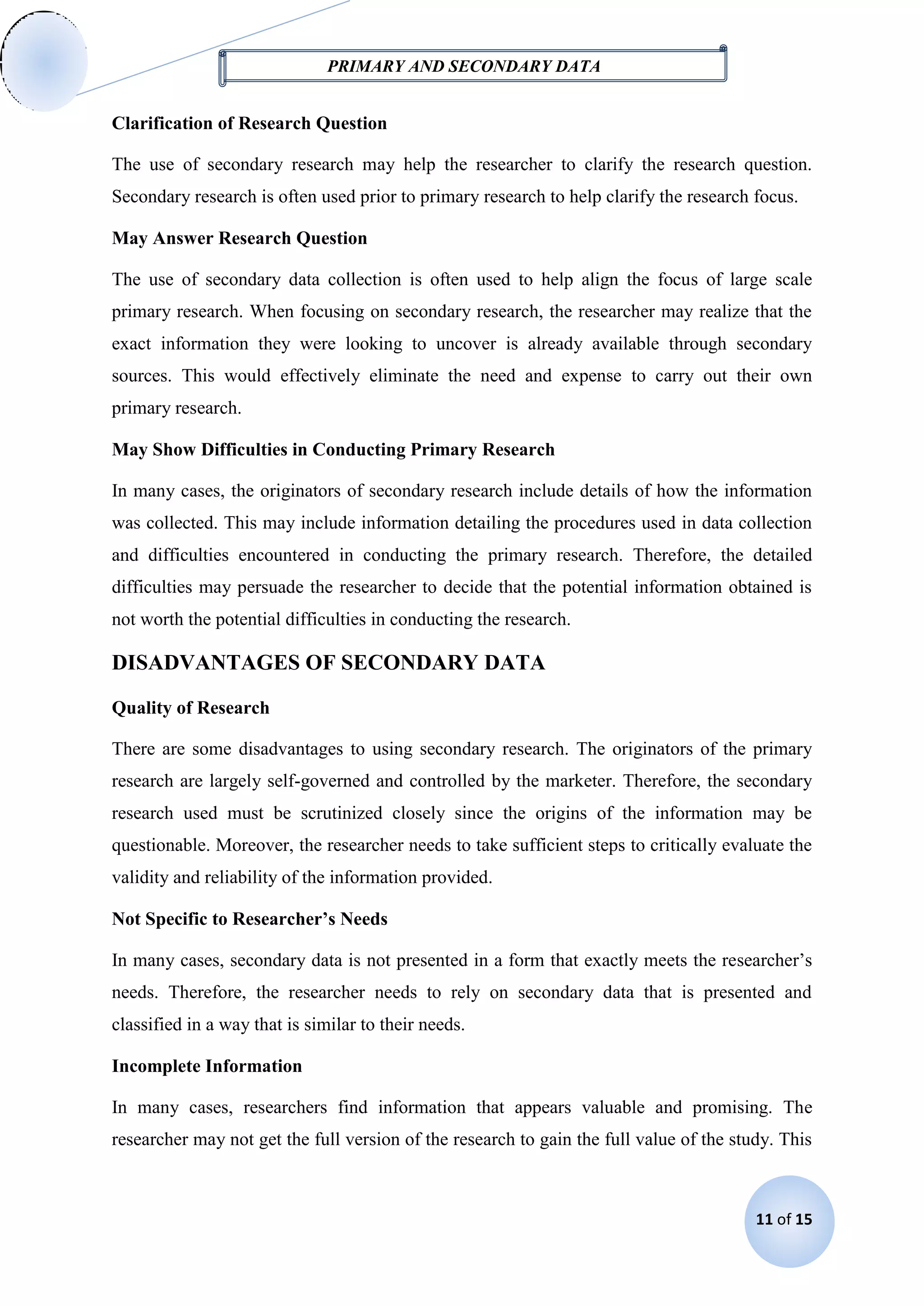 Primary & secondary data | DOCX