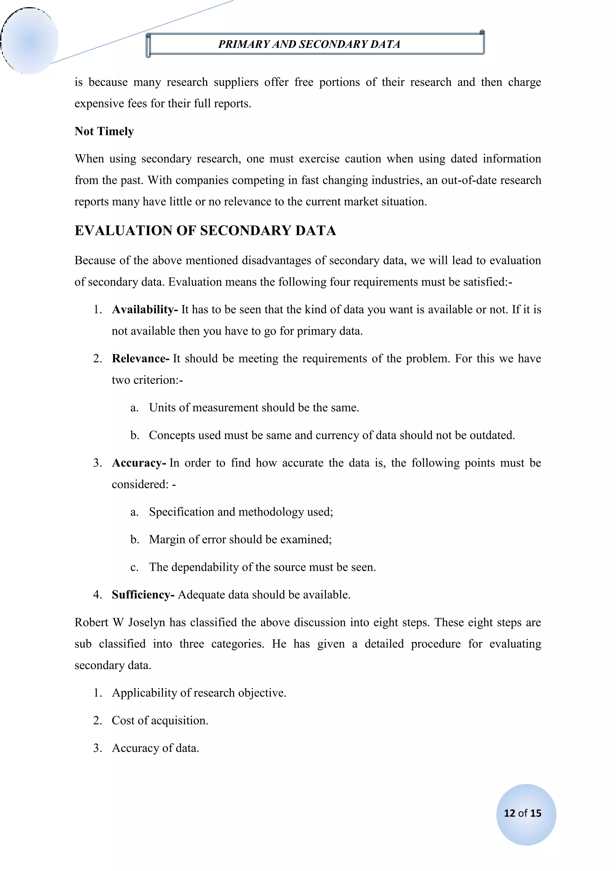 Primary & secondary data | DOCX