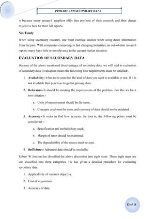Primary & secondary data | DOCX