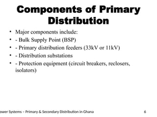 Comprehensive Overview of Primary and Secondary Power Distribution in ...