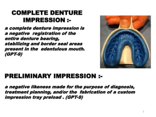 PRIMARY & SECONDARY IMPRESSION IN CD.ppt