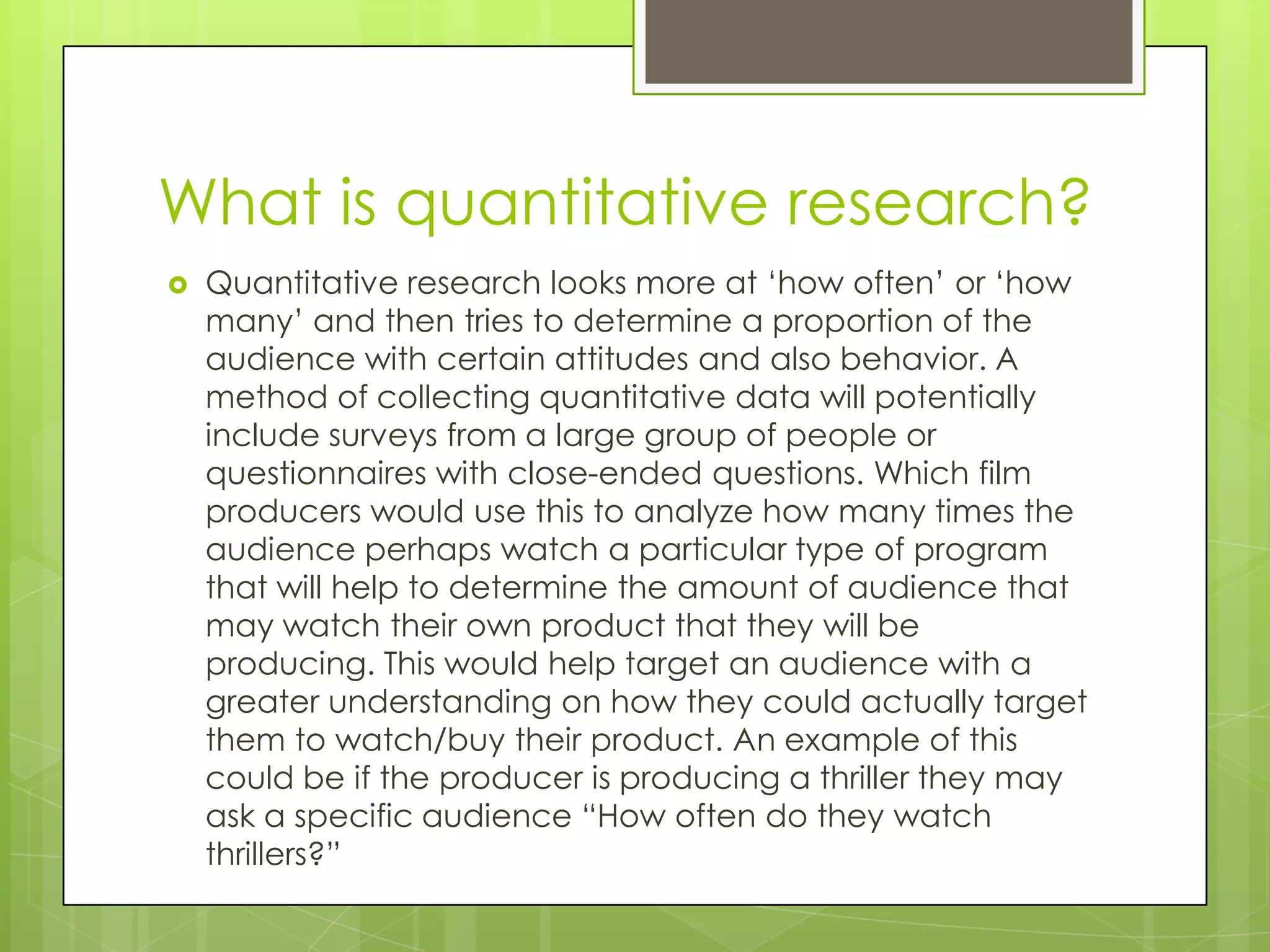 Primary, secondary, quantitative and qualitative research 2 | PPTX