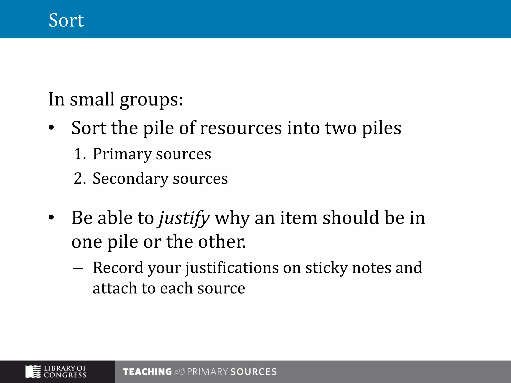 Primary secondary sort 2014 | PPT