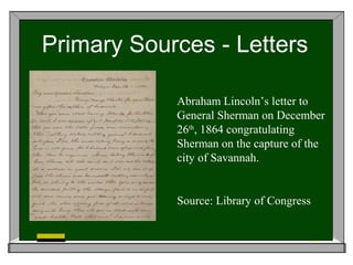 Primary & Secondary Sources | PPT