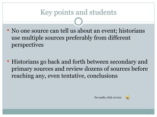 Primary & secondary sources with lecture | PPT