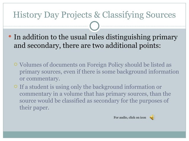 Primary & secondary sources with lecture | PPT | Homework and Study ...