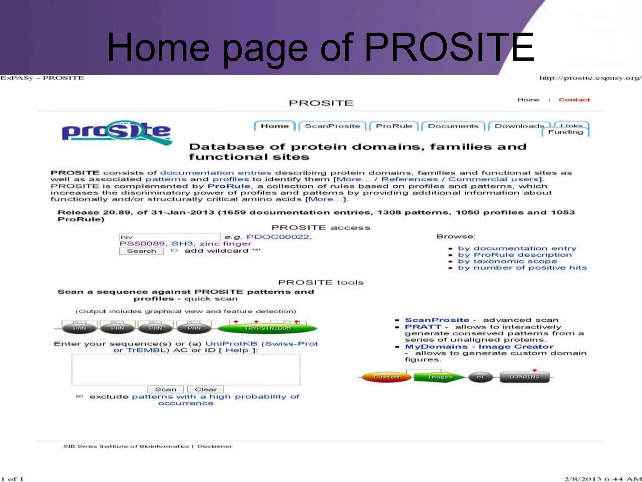 Primary, secondary, tertiary biological database | PPT