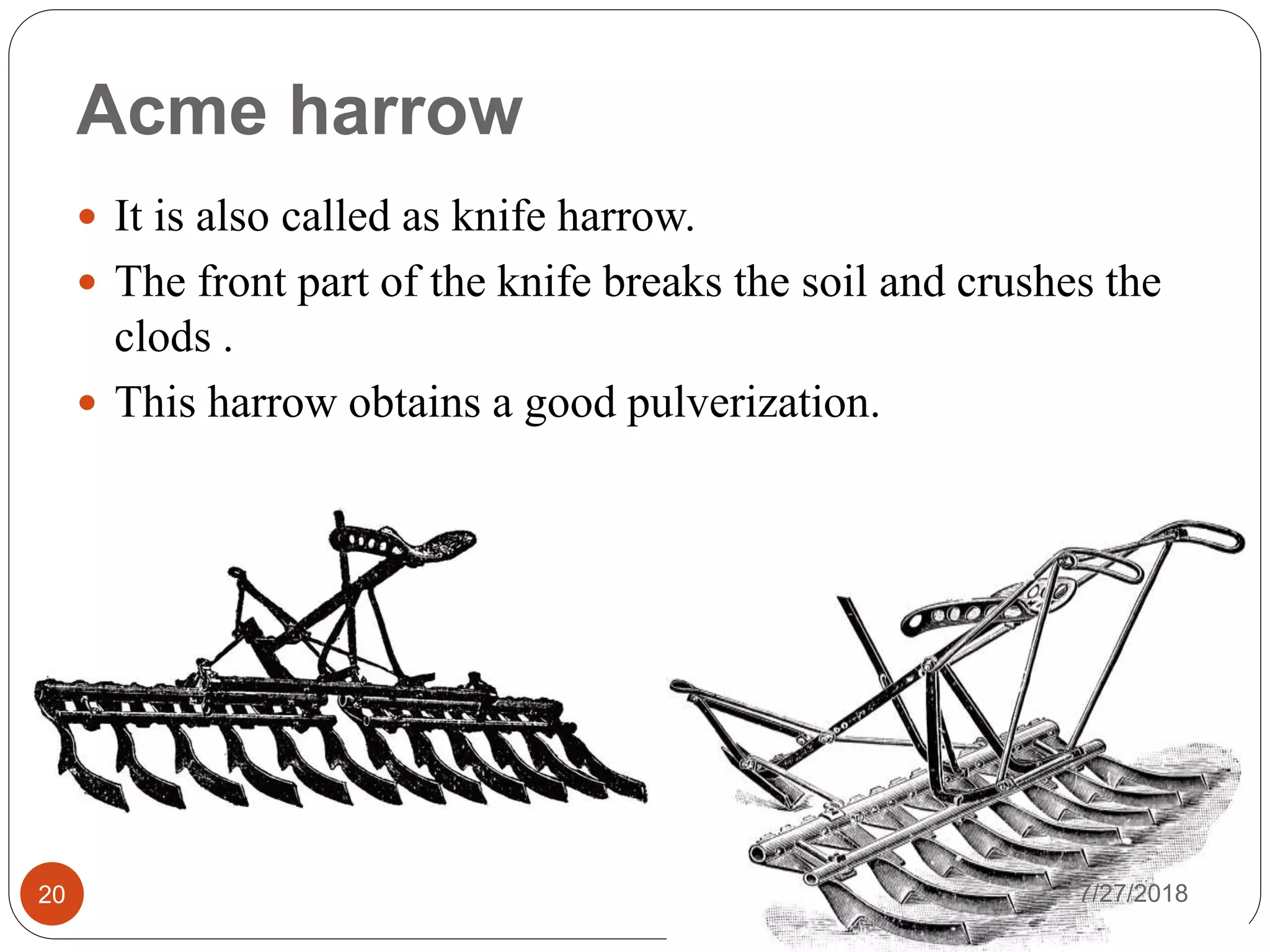 Primary & Secondary tillage Implements and their uses | PPTX