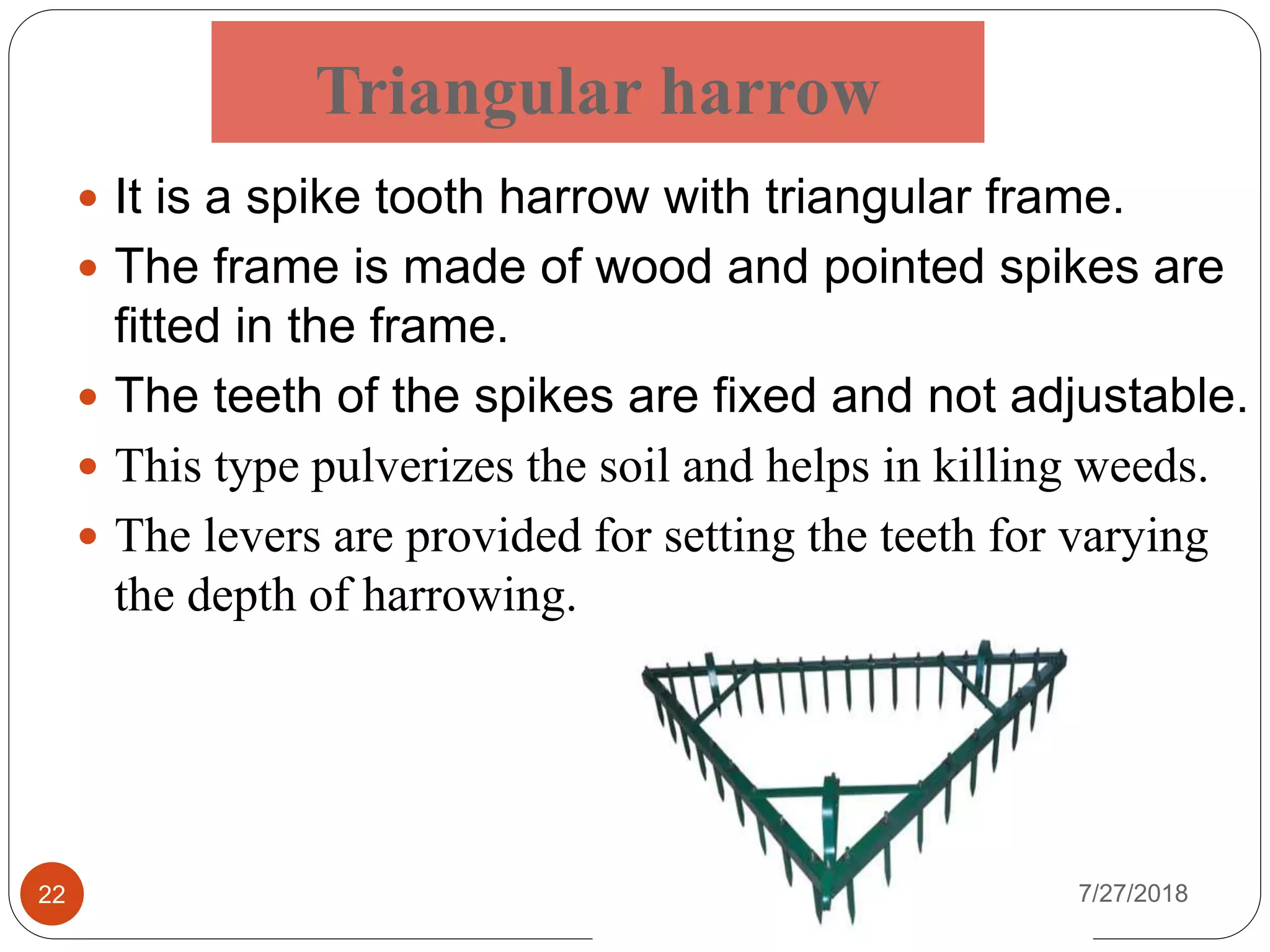 Primary & Secondary tillage Implements and their uses | PPTX