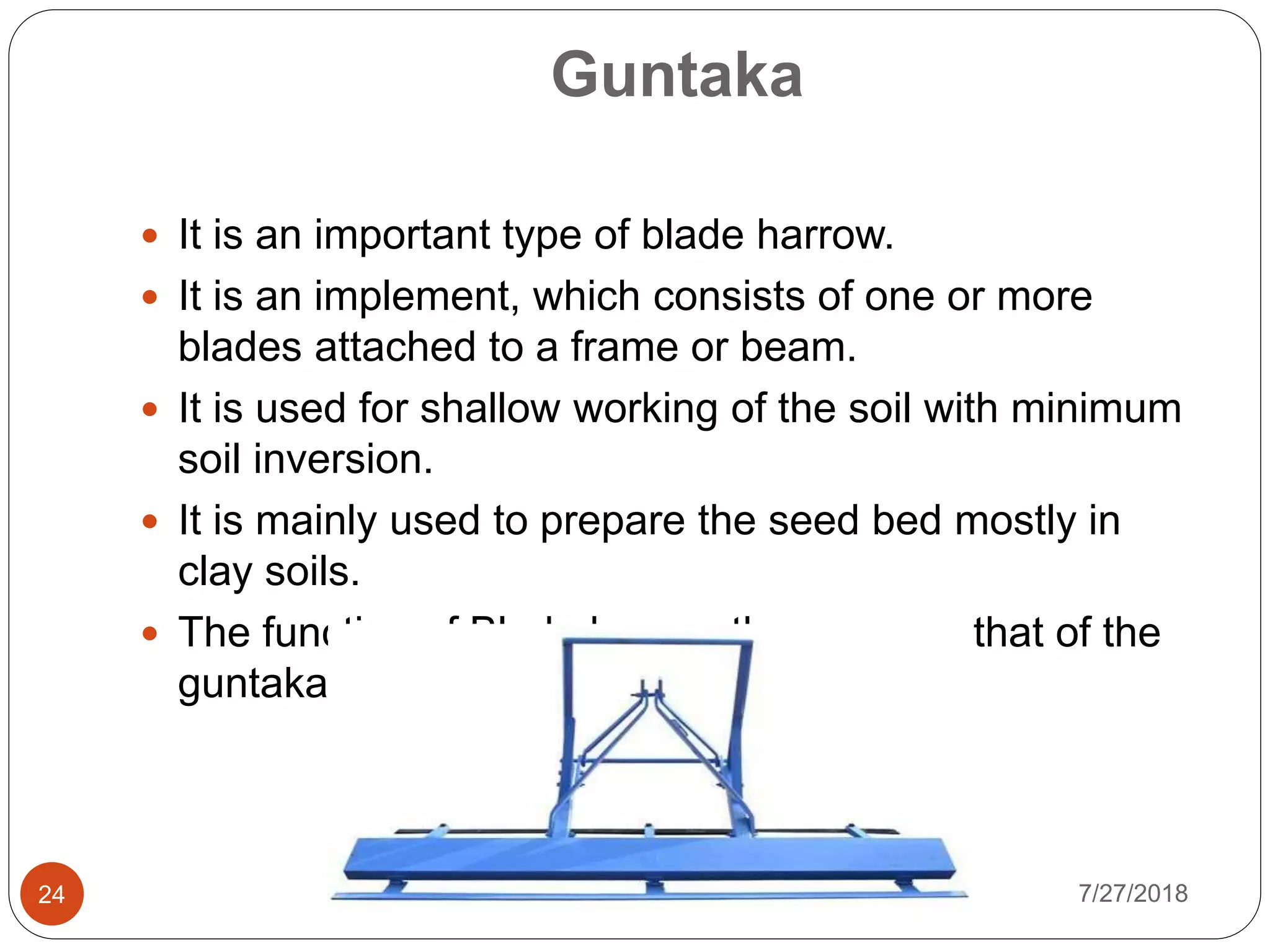 Primary & Secondary tillage Implements and their uses | PPTX