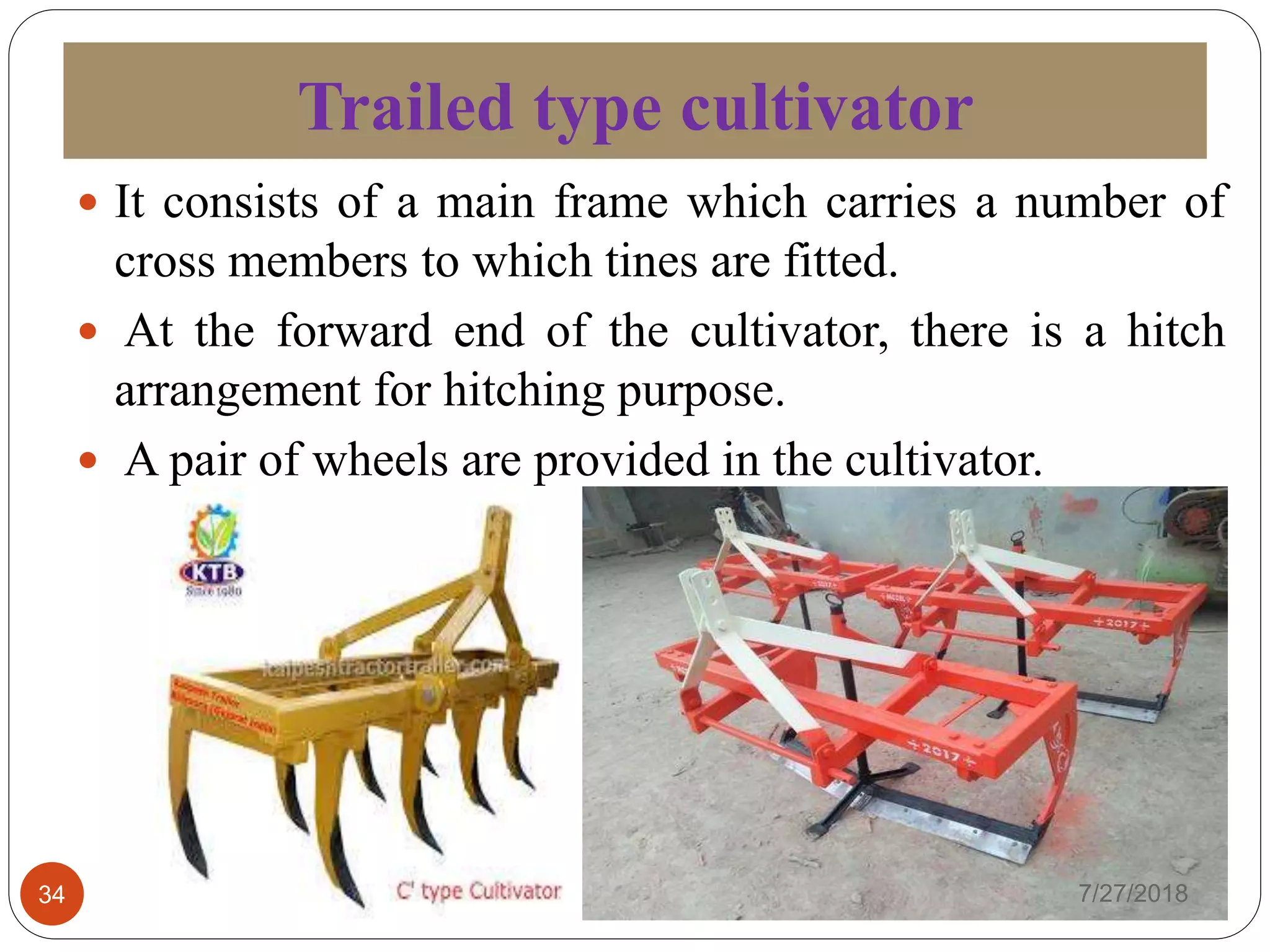 Primary & Secondary tillage Implements and their uses | PPTX