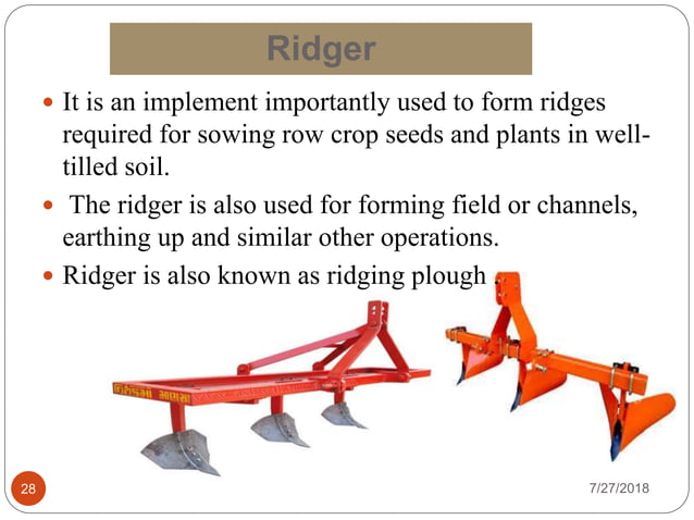 Primary & Secondary tillage Implements and their uses | PPTX ...
