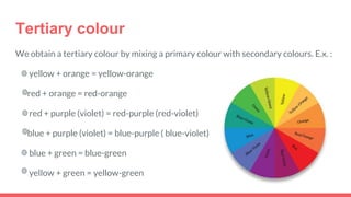 GROUP 01: PRIMARY, SECONDARY AND TERTIARY COLOURS | PPT