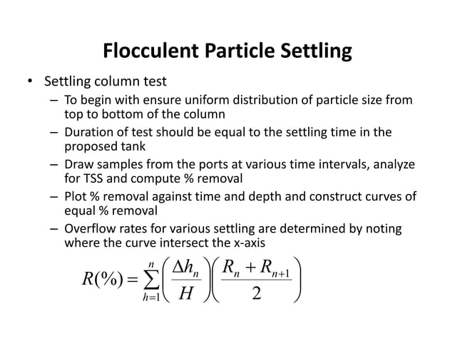 Primary sedimentation | PPTX | Physics | Science