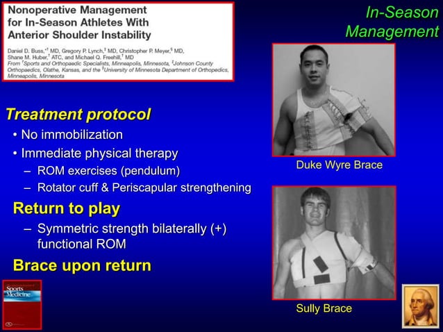 Management of Primary Traumatic Shoulder Instability | PPTX