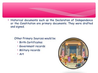Primary source of information | PPT