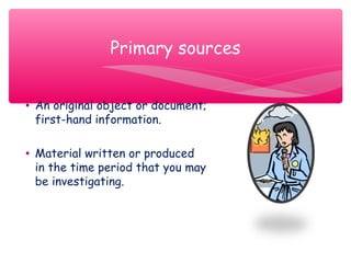 Primary source of information | PPT
