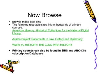 Primary sources | PPT