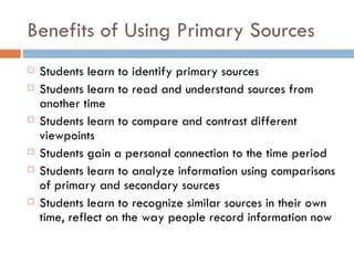Primary sources | PPT
