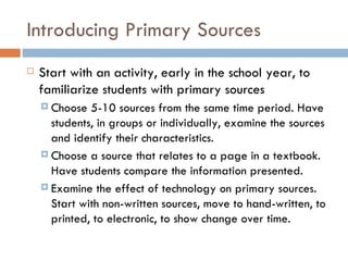 Primary sources | PPT