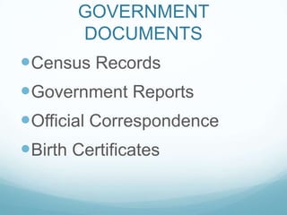 Primary sources | PPT