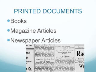 Primary sources | PPT