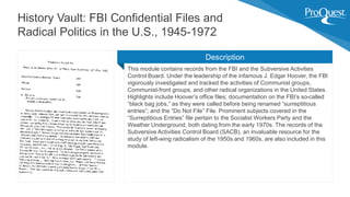 ProQuest Primary Source Materials | PPTX