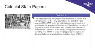 ProQuest Primary Source Materials | PPTX