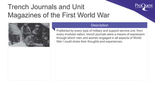 ProQuest Primary Source Materials | PPTX