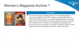 ProQuest Primary Source Materials | PPTX