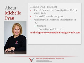 Primary Source Verification vs Simultaneous Notice | PPT