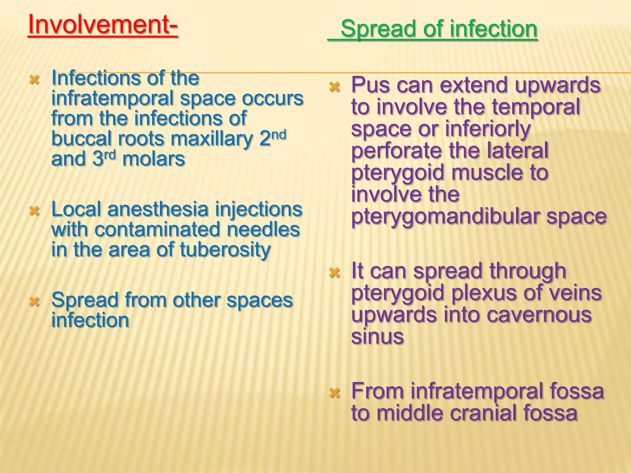 Primary spaces of space infection | PPTX