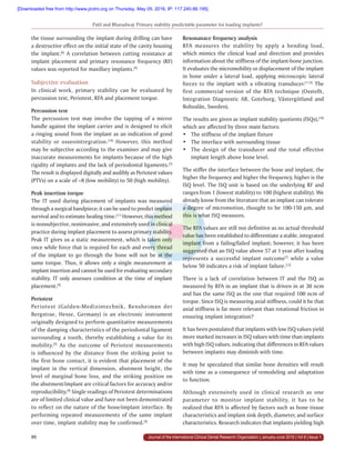 Primary stability a predictable parameter | PDF | Operating Systems ...