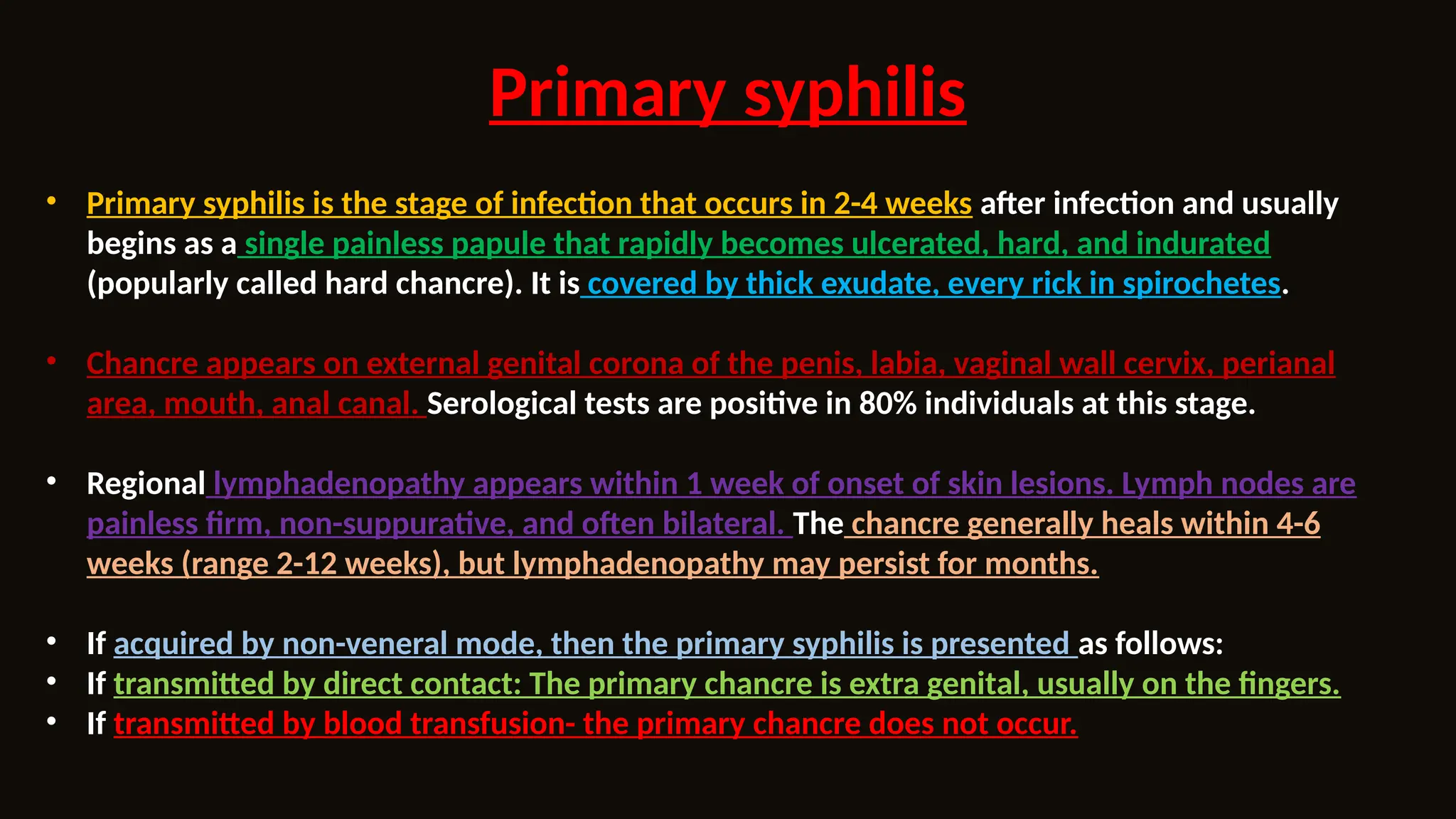 Primary syphilis in terms of medicine and life | PPT