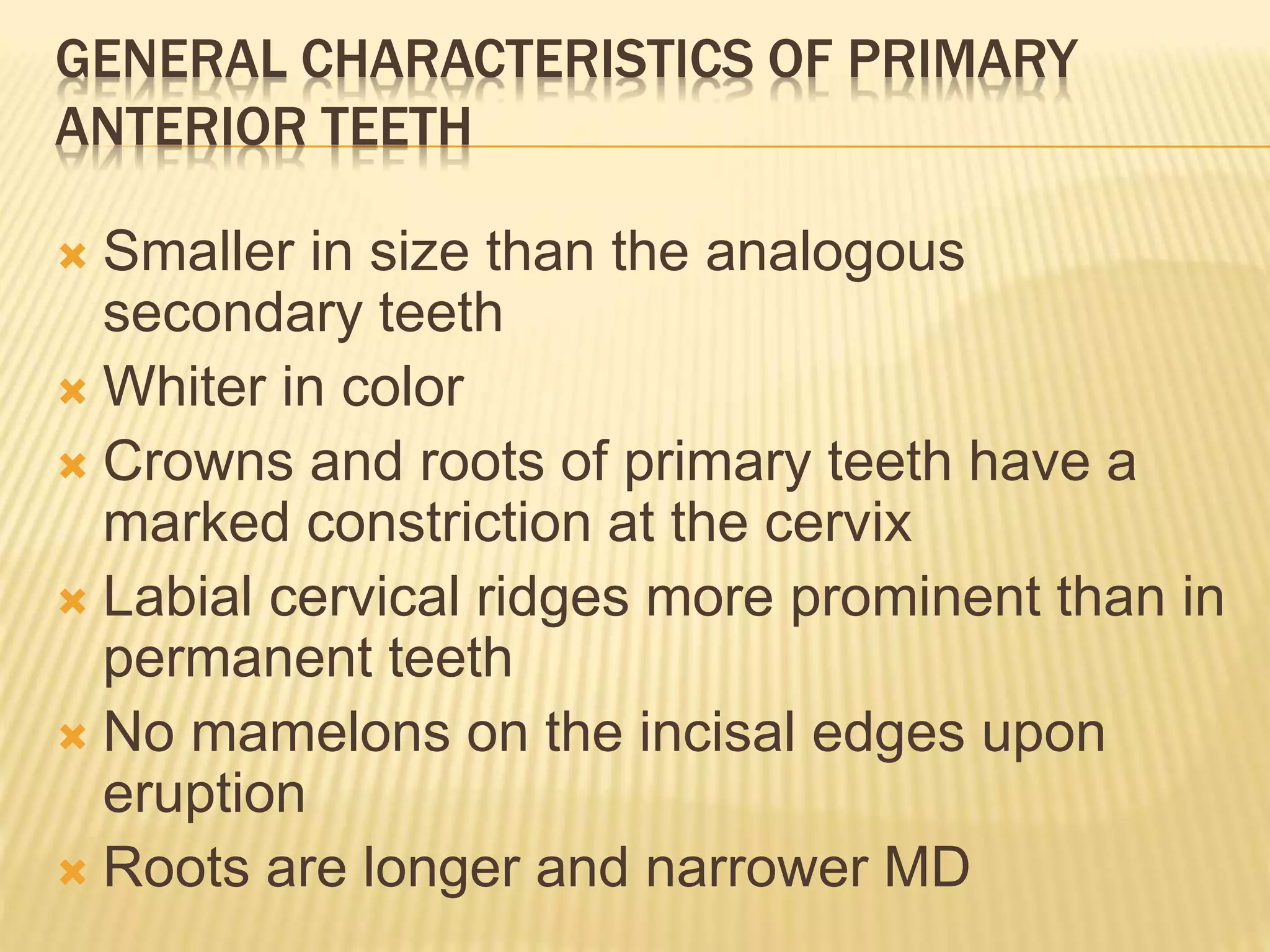 Primary Teeth | PPTX