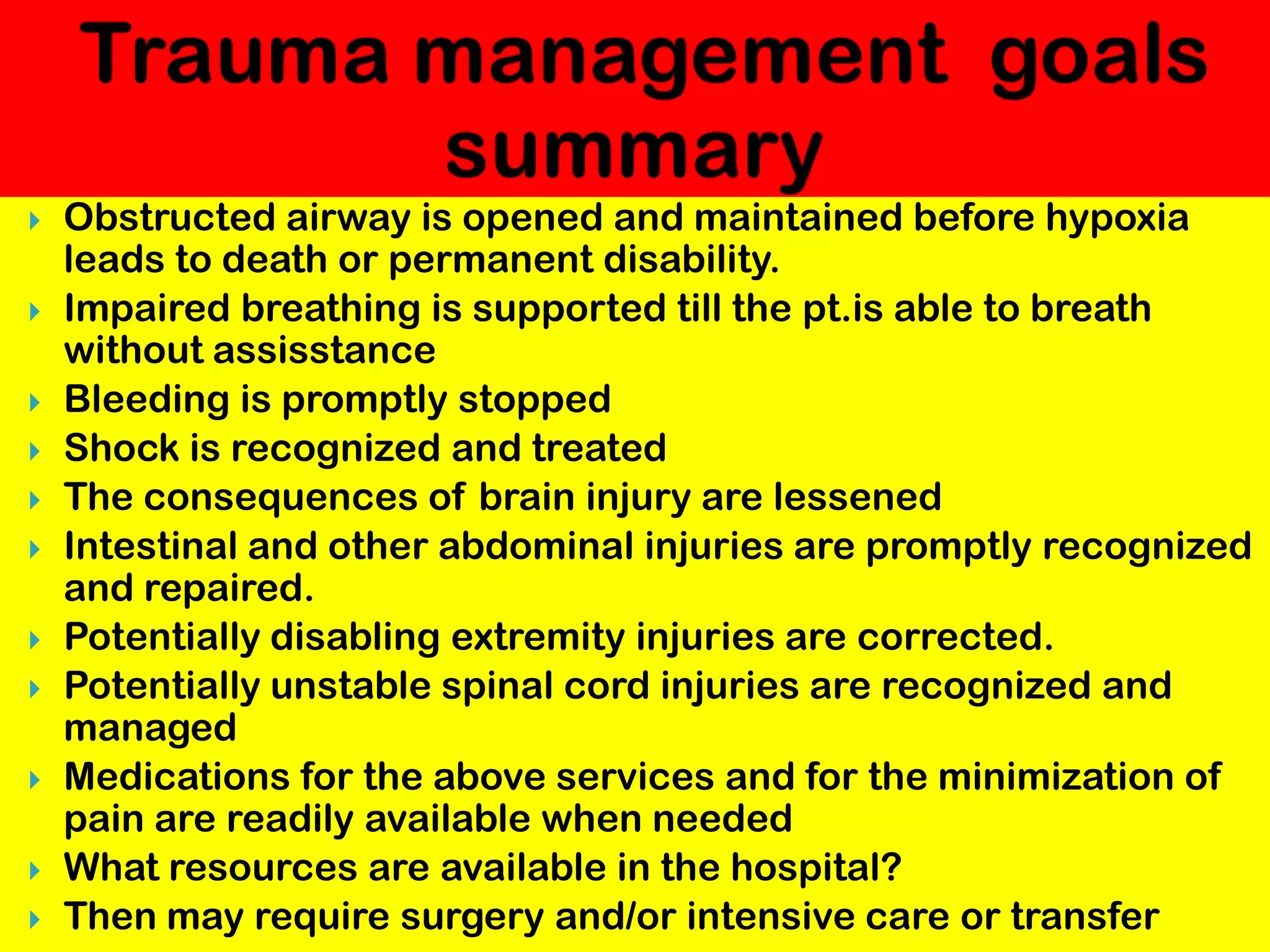 Primary trauma care | PPTX